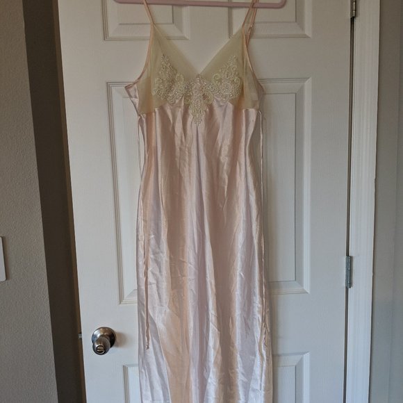 delicates | Intimates & Sleepwear | Long Pink Negligee Nightgown With ...